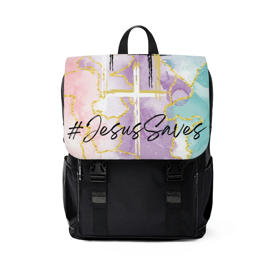 Jesus Shoulder Backpack Jesus Messenger Bag Christian Book Bag Faith ...