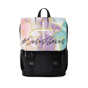 Jesus Shoulder Backpack Jesus Messenger Bag Christian Book Bag Faith ...