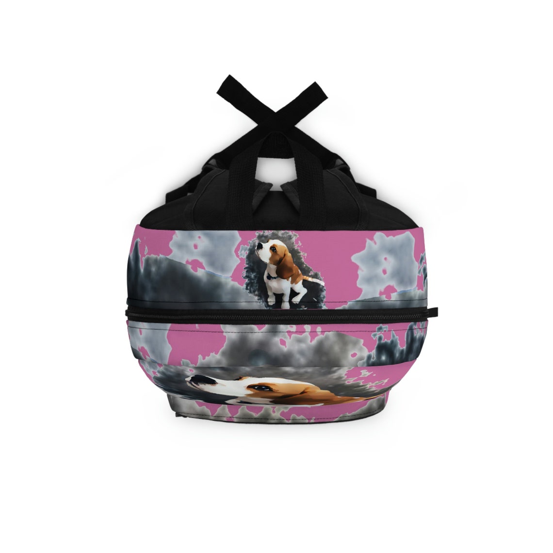 Backpack Beagle Dog Backpack Pink Beagle Book Bag Girl Dog Mom Backpack ...