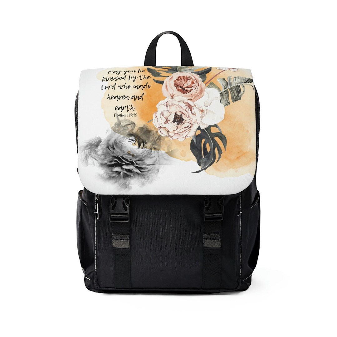 Scripture Backpack Bible Verse Shoulder Bag Book Bag Christian ...