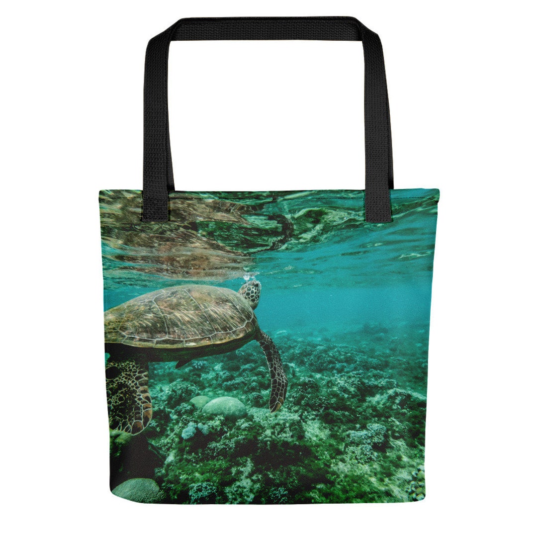 Sea Turtle Tote Bag Ocean Nature Book Bag Grocery Shopping - Etsy
