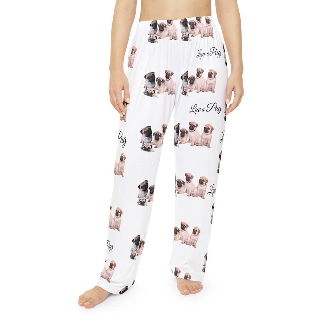 Pug Pajama Pants Womens Dog Pajama Pants Pug Gift for Teen Girl Present ...