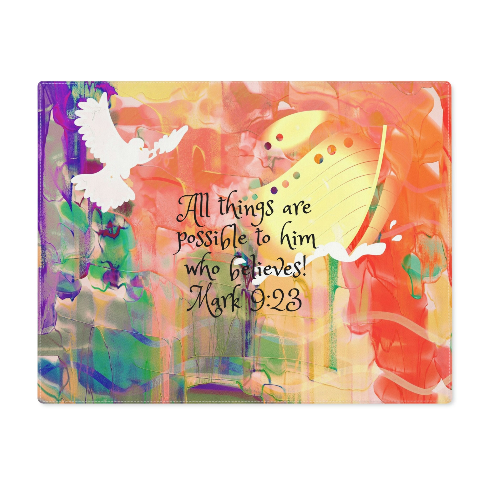 Christian Placemat Cotton Bible Placemat Bible Verse Religious Placemat ...
