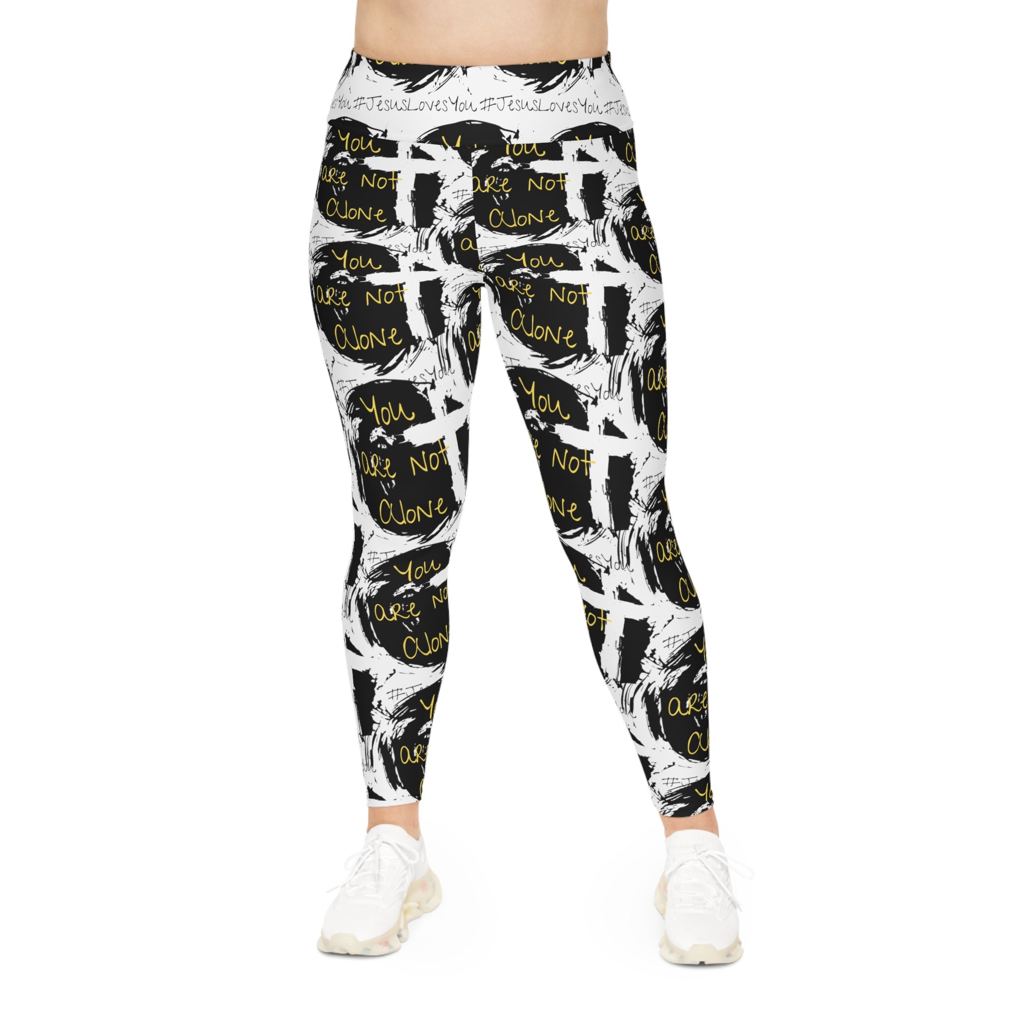 Christian Plus Size Leggings Jesus Leggings Faith Plus Size Apparel ...