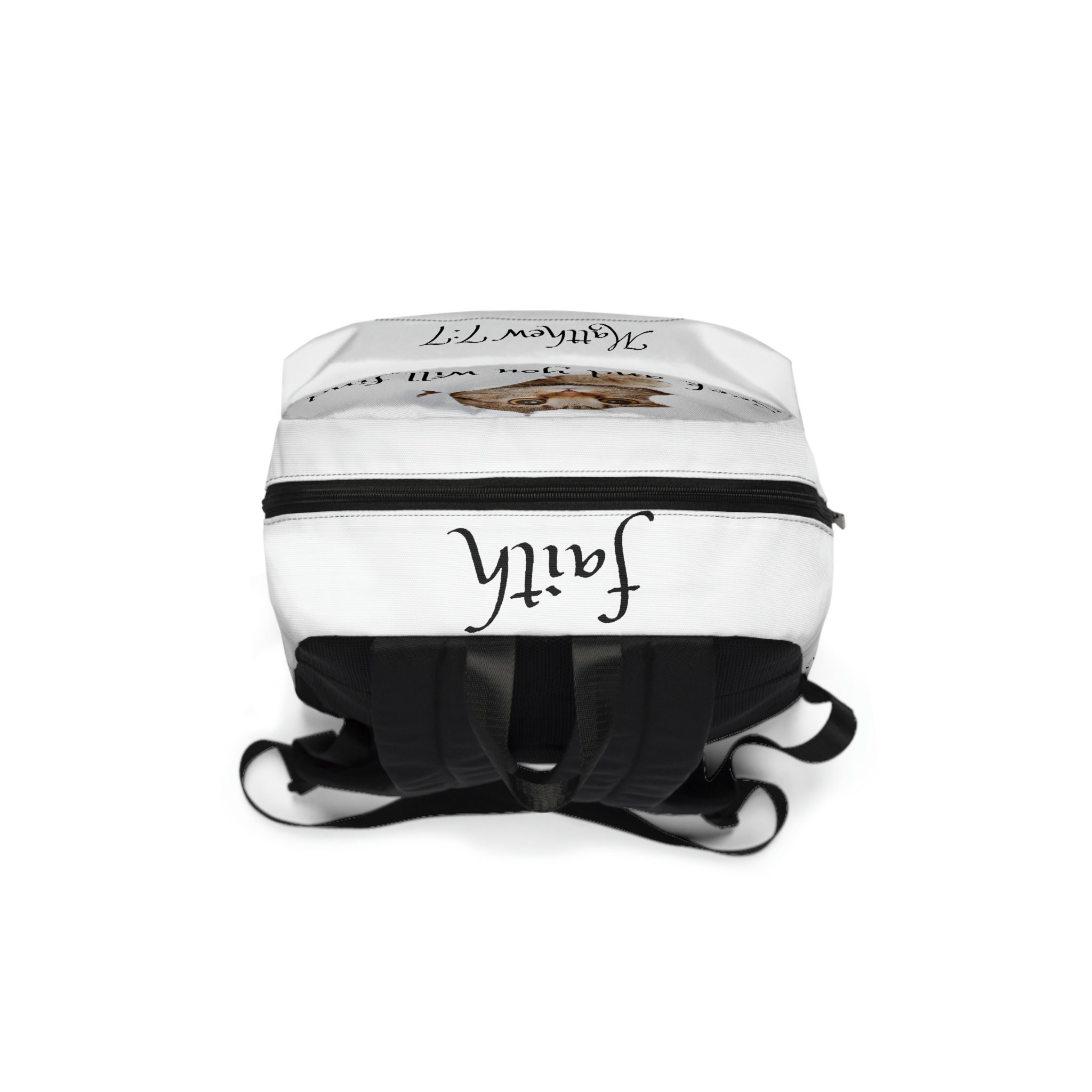 Cat Backpack Bible Verse Backpack Christian Book Bag Scripture Backpack ...