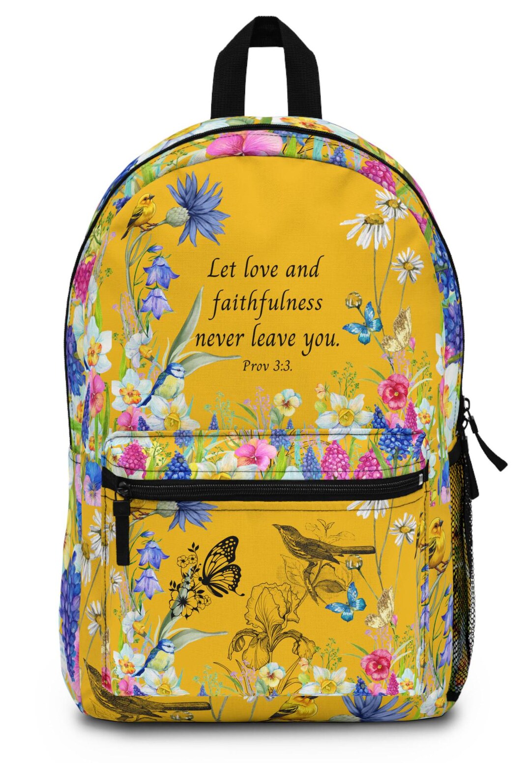 Christian Backpack Bible Verse Backpack Flower Women of Faith Backpack ...