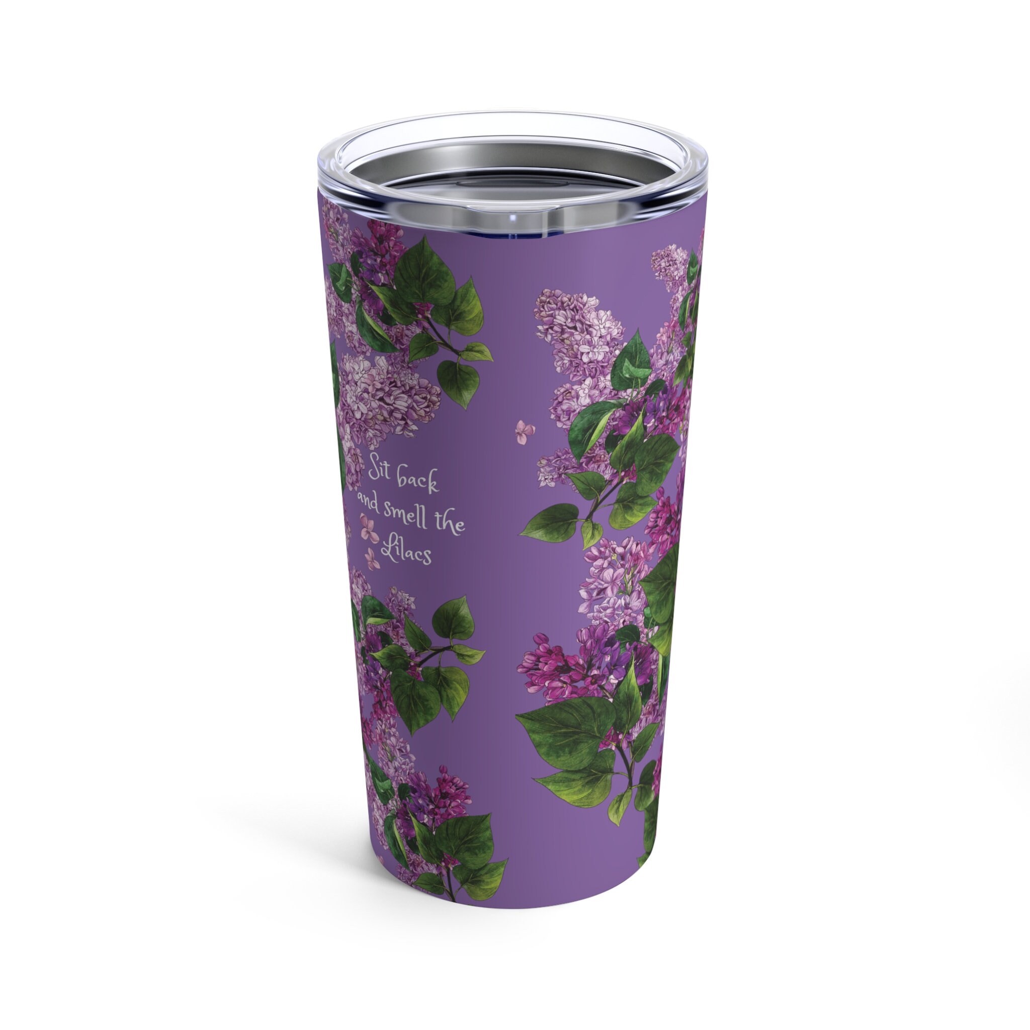 Tumbler Lilac Travel Mug Stainless Steel Lilac, Gift Lilac Travel Cup ...
