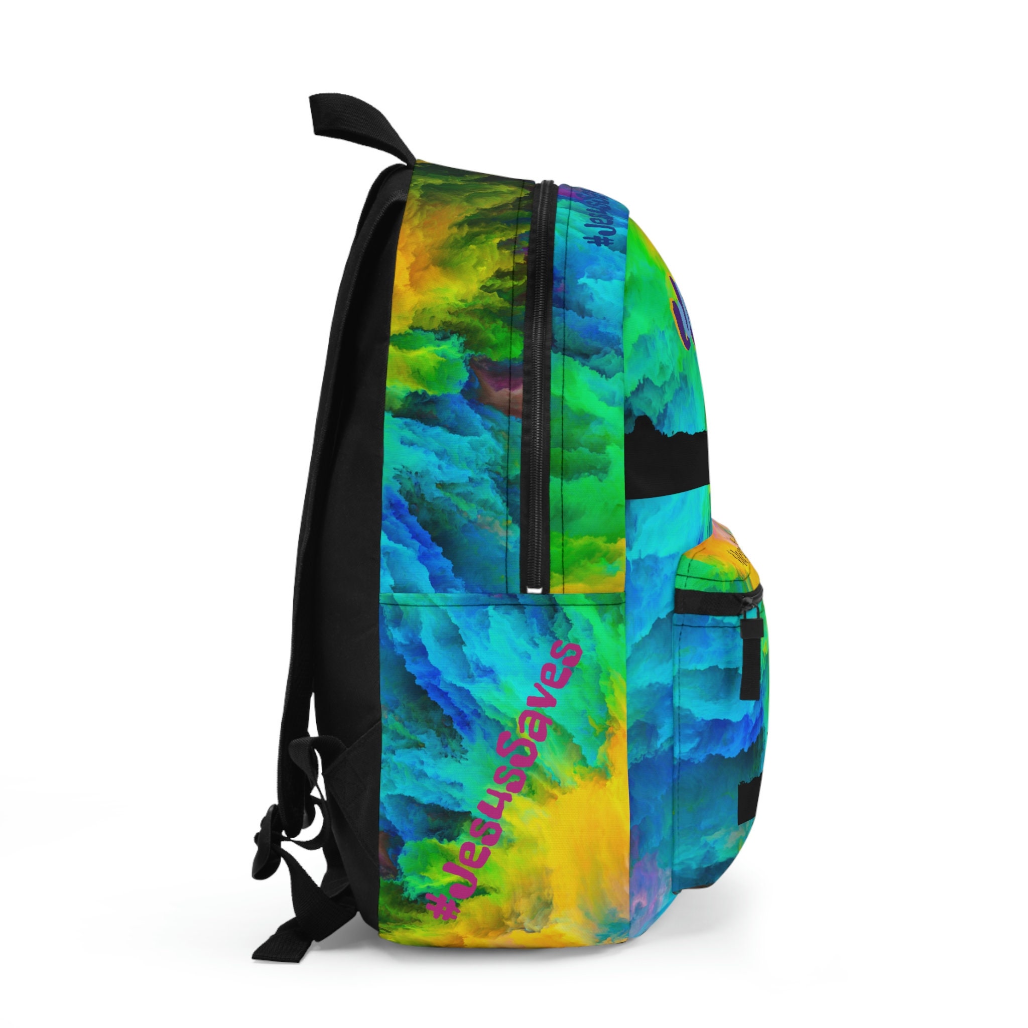 Jesus Saves Backpack Christian Book Bag Jesus Backpack Colorful Women ...