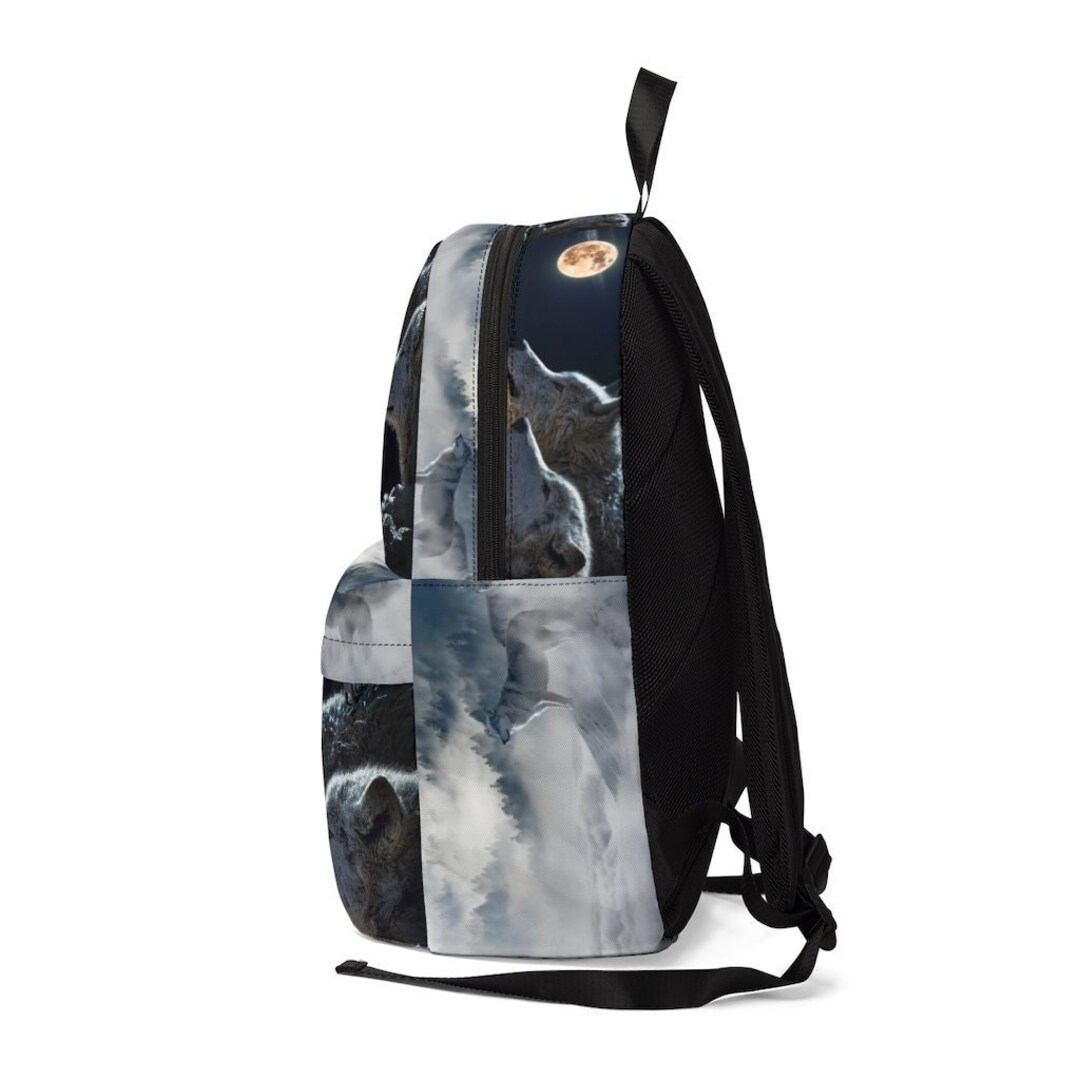 Wolf Backpack Moon Wolf Bag Pack Men Women Teen Boy Gift Idea Wildlife ...
