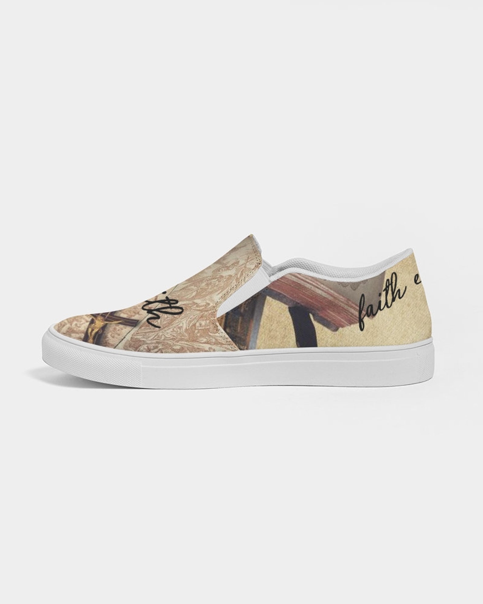 Faith Slip-on Canvas Shoes Mens Christian Sneakers Womens Slip Ons ...
