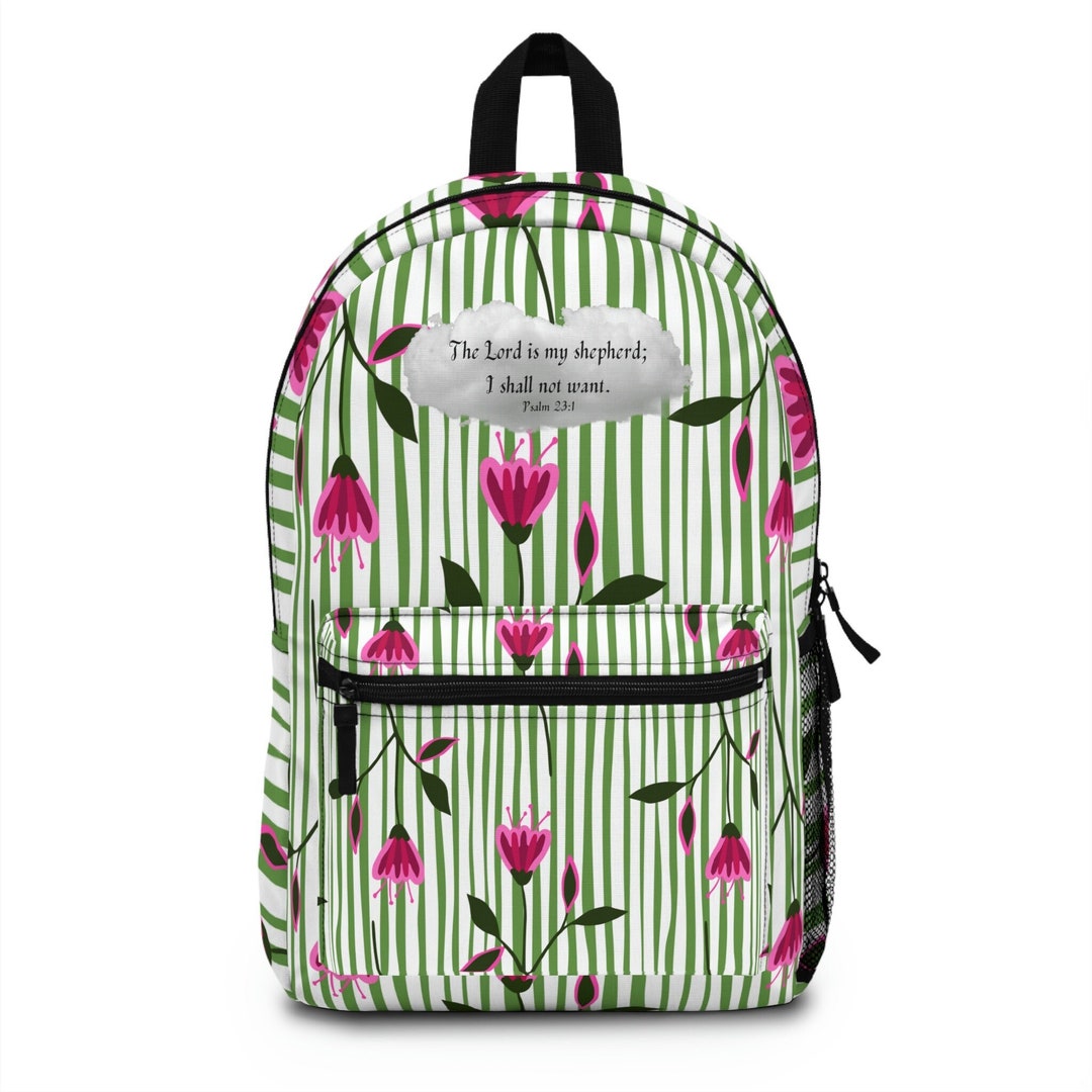 Bible Verse Backpack, Christian Scripture Backpack, Book Bag, Spiritual ...