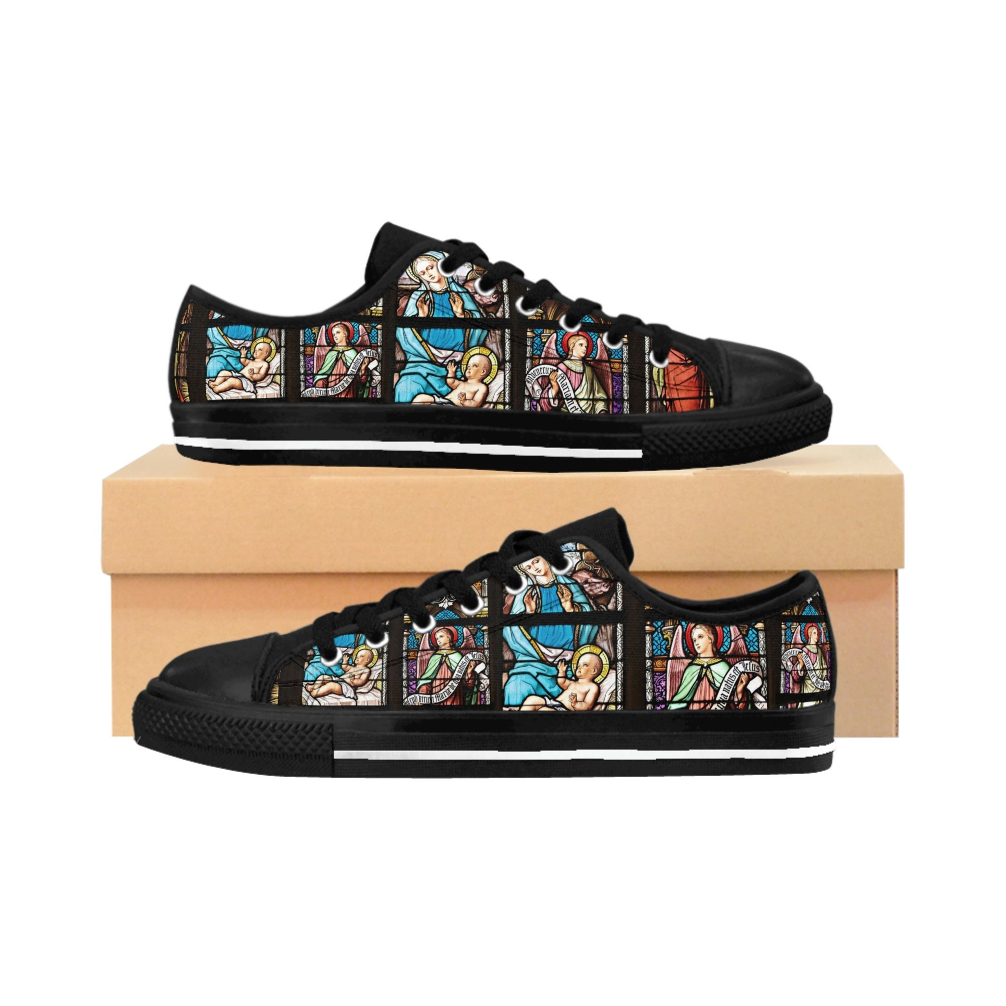 Christian Sneakers Mens Jesus Sneakers Bible Shoes Christmas Sneakers ...