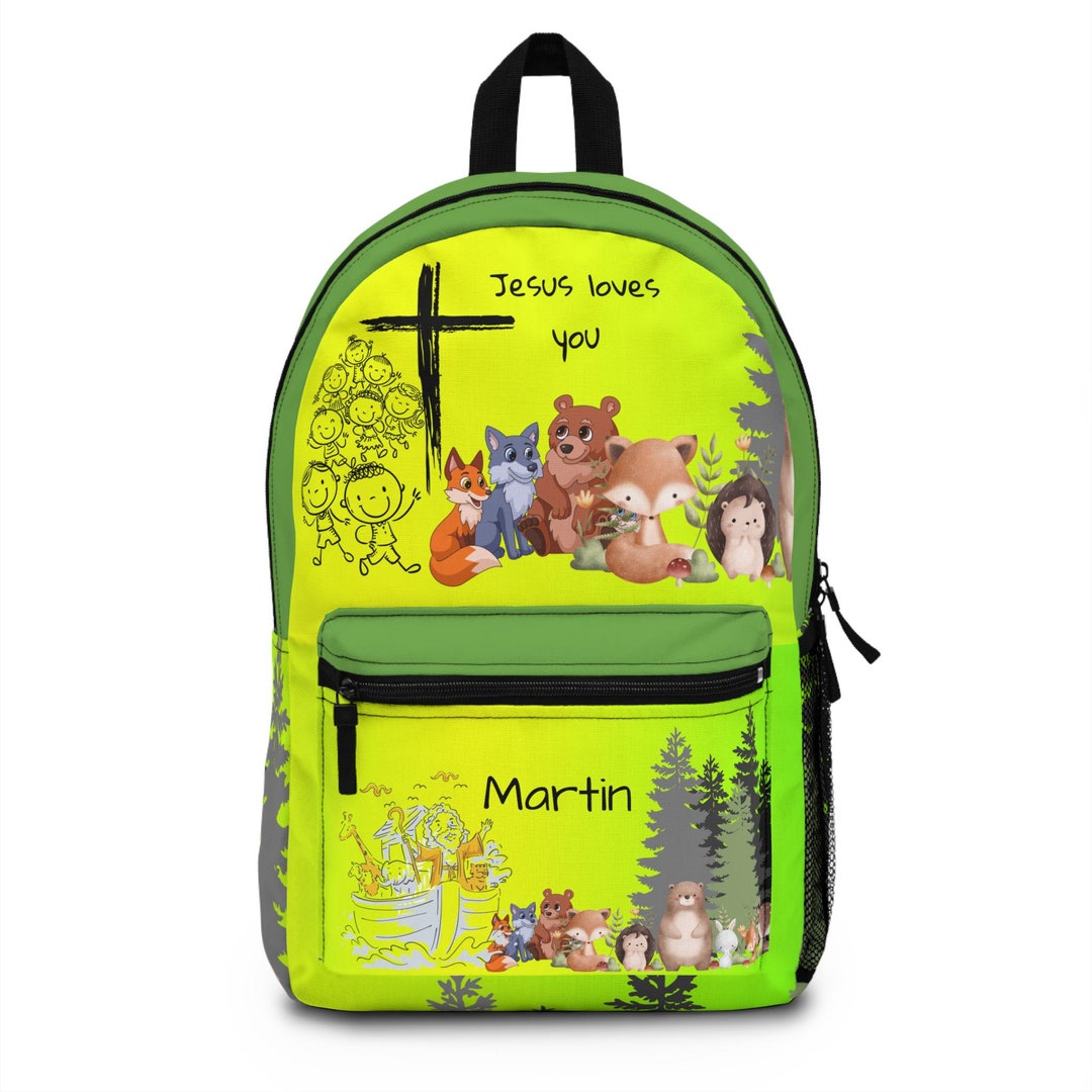 Personalized Kids Jesus Backpack Name Bible Backpack Christian Bible ...