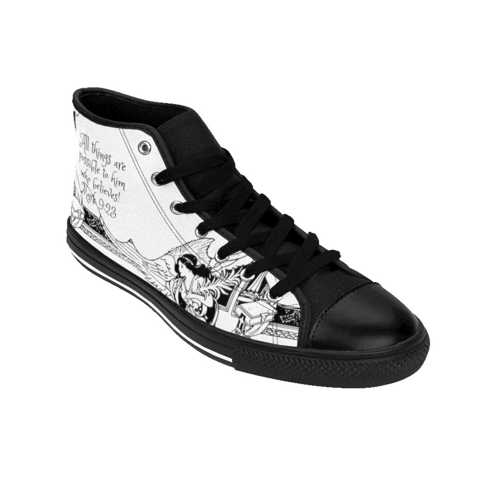 Bible Verse High Top Sneakers Women Bible Sneakers Christian Tennis ...