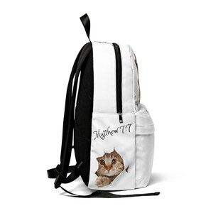 Cat Backpack Bible Verse Backpack Christian Book Bag Scripture Backpack ...