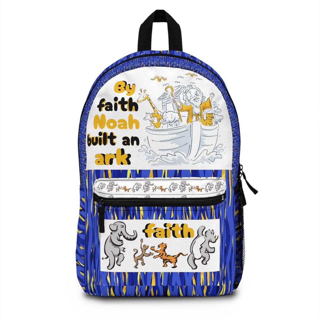 Bible Kids Backpack Christian Noahs Ark Backpack Kids Faith Bag God ...