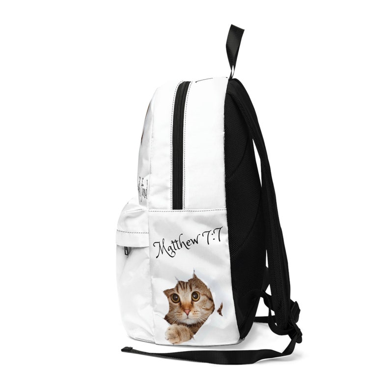 Cat Backpack Bible Verse Backpack Christian Book Bag Scripture Backpack ...