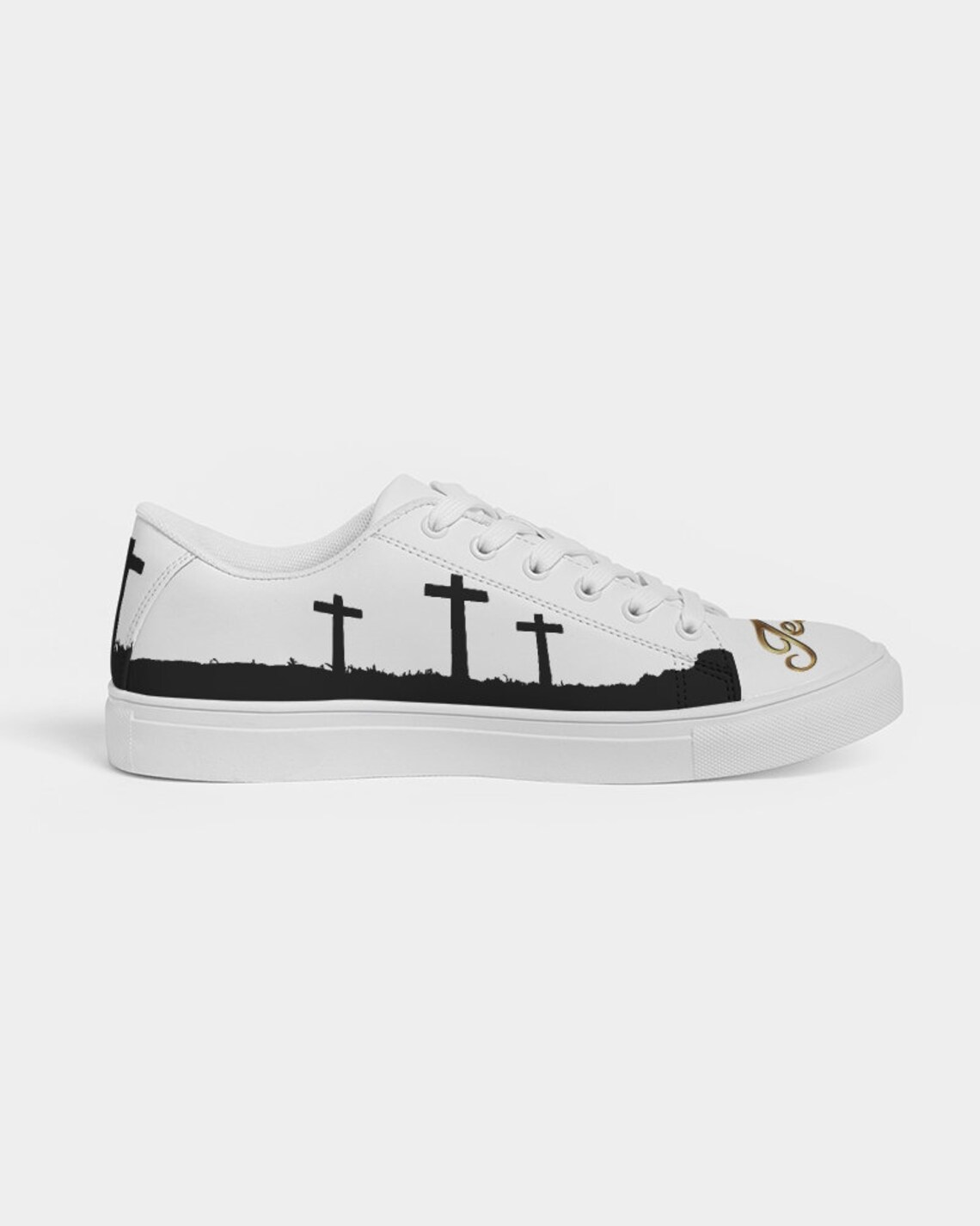 Jesus Sneakers Mens Christian Tennis Shoes Faith Sneakers Faux Leather ...