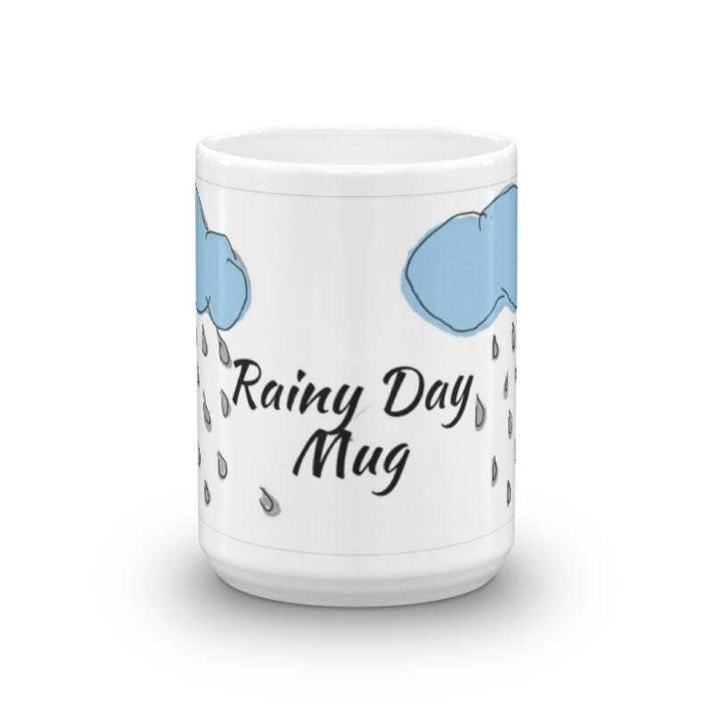 Rainy Day Mug 15oz Raindrops Cup Gift Idea Rain Coffee Cup Storm ...
