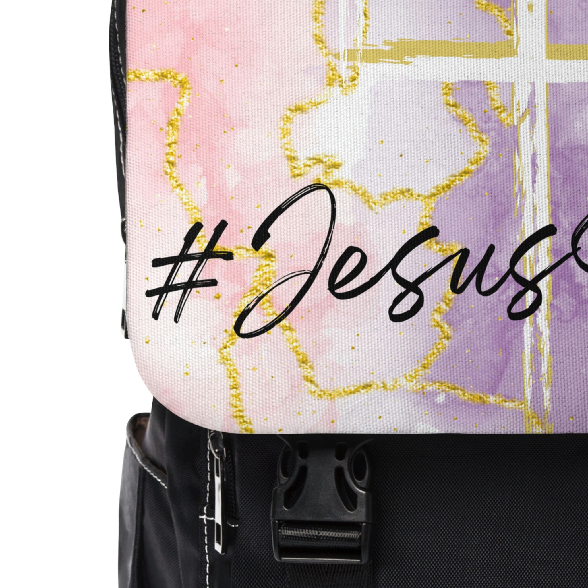 Jesus Shoulder Backpack Jesus Messenger Bag Christian Book Bag Faith ...