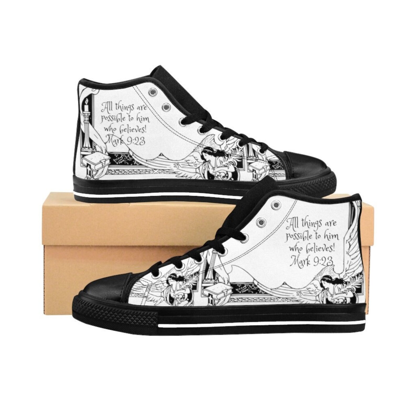 Bible Verse High Top Sneakers Women Bible Sneakers Christian Tennis ...