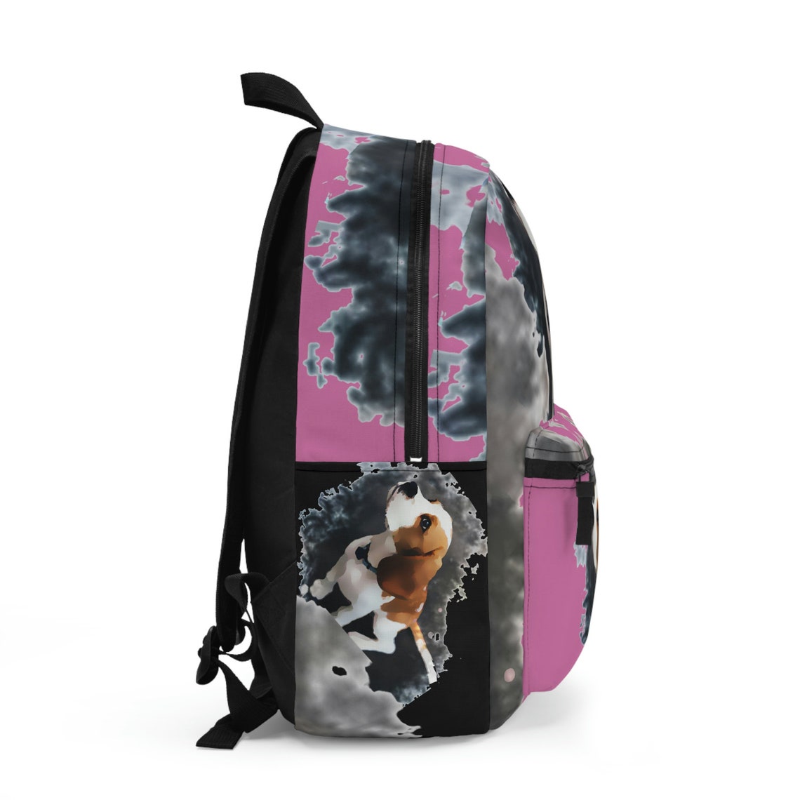 Backpack Beagle Dog Backpack Pink Beagle Book Bag Girl Dog Mom Backpack ...