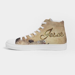 Christian Sneakers High Top Jesus Tennis Shoes Mens Jesus Sneakers ...