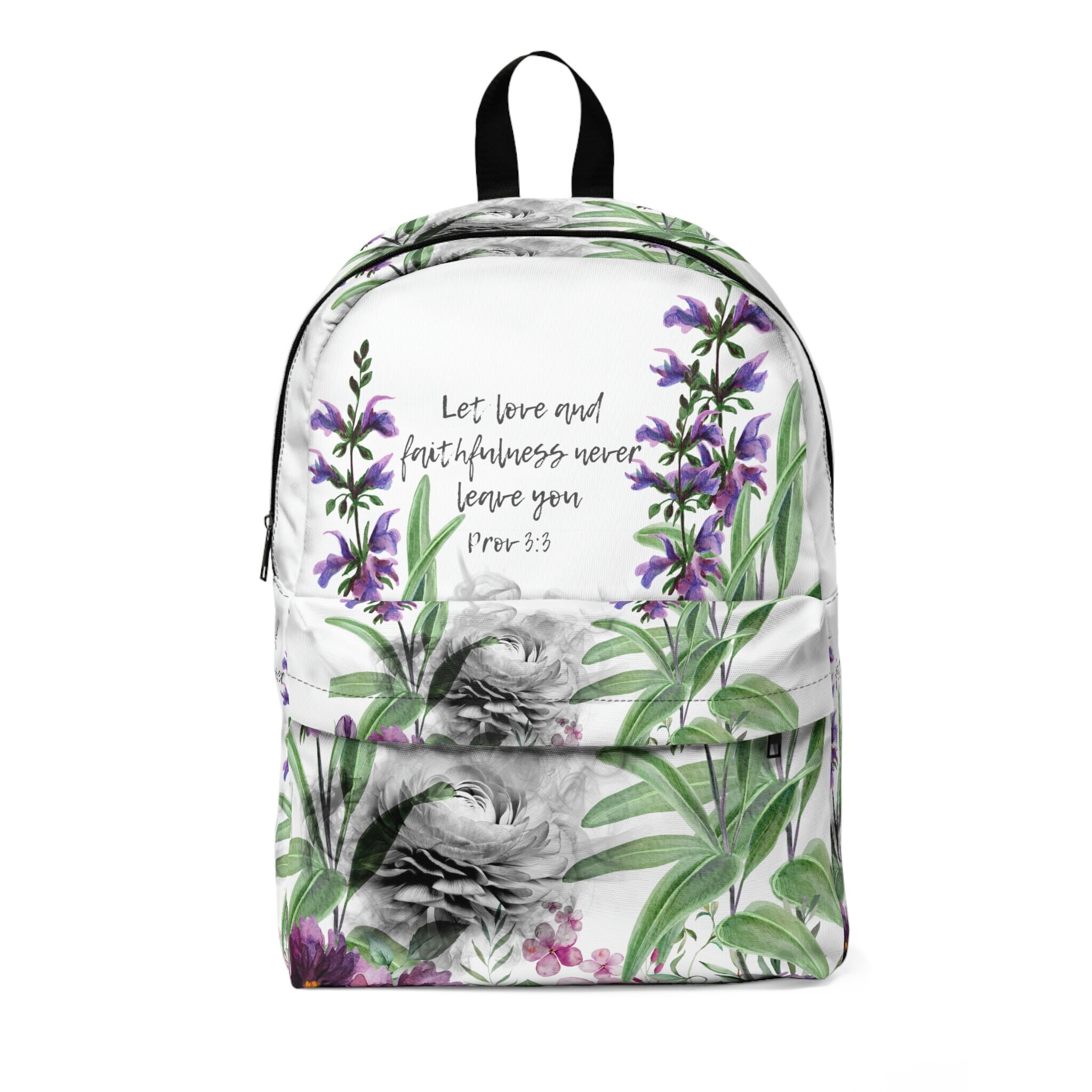 Christian Backpack Bible Verse Backpack Book Bag Scripture Travel Bag ...
