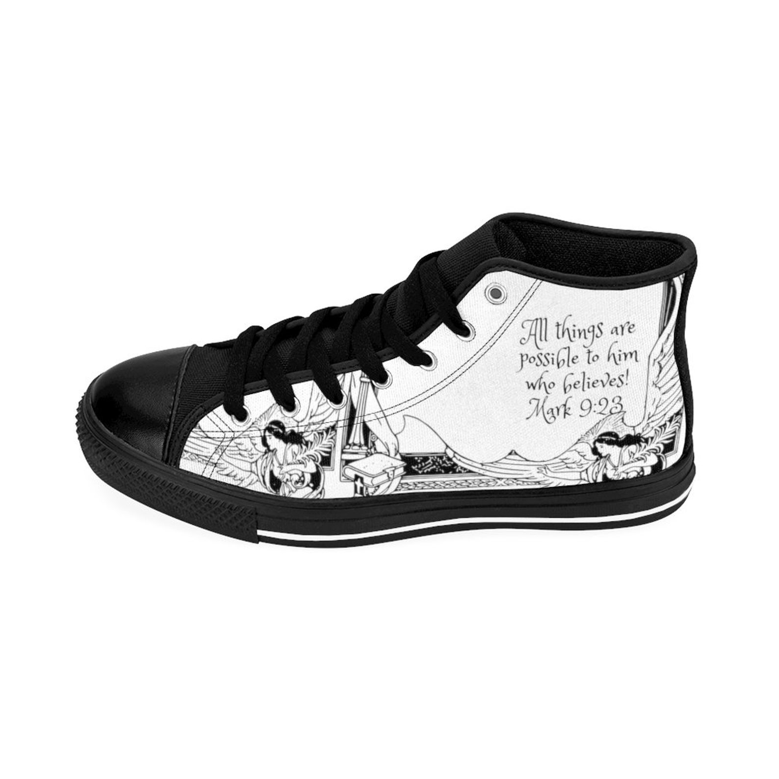 Bible Verse High Top Sneakers Women Bible Sneakers Christian Tennis ...