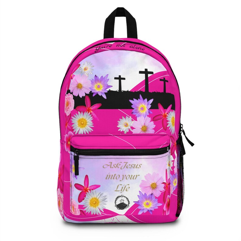 Jesus Backpack Christian Backpack Not Alone Jesus Gift Women Faith ...