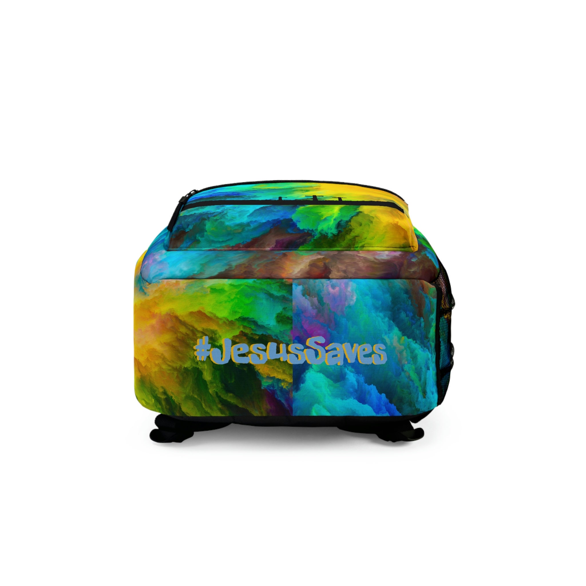 Jesus Saves Backpack Christian Book Bag Jesus Backpack Colorful Women ...