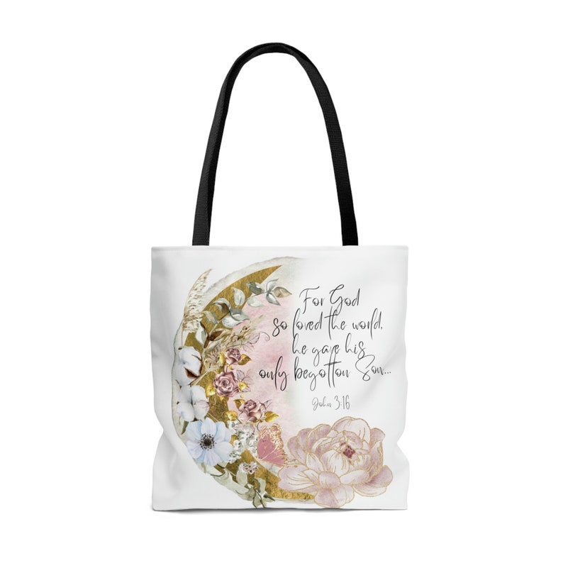 Scripture Tote Bag Jesus Tote Bible Verse Spiritual Gift - Etsy