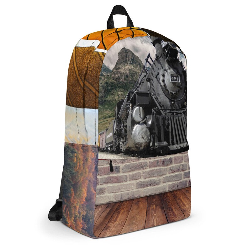 Train Backpack Medium Size Stay on Track Book Bag Computer Bag Mens ...