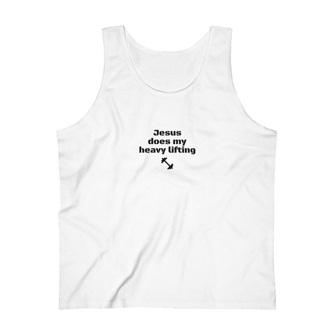 Christian Mens Cotton Tank Top Jesus Tank Top Christian Faith Workout ...