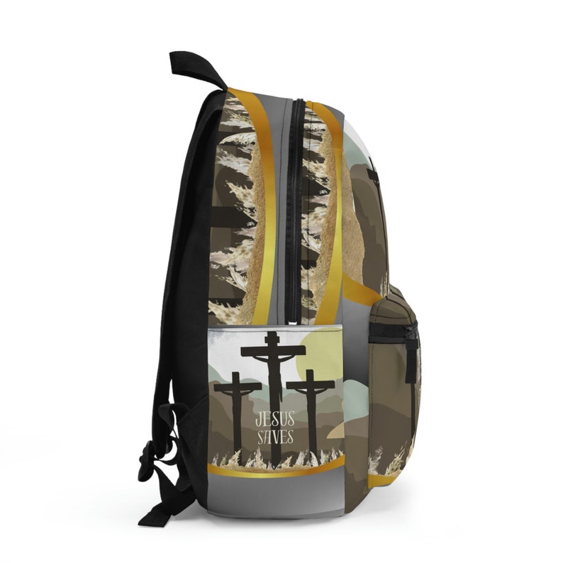 Jesus Saves Backpack Faith Book Bag Christian Backpack Men of Faith ...