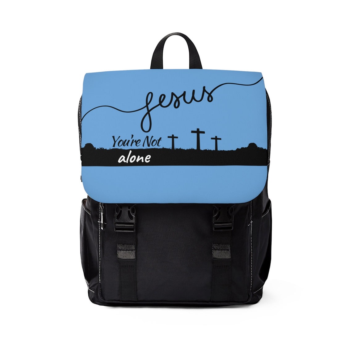 Jesus Messenger Bag Jesus Shoulder Backpack Christian Book Bag Faith ...