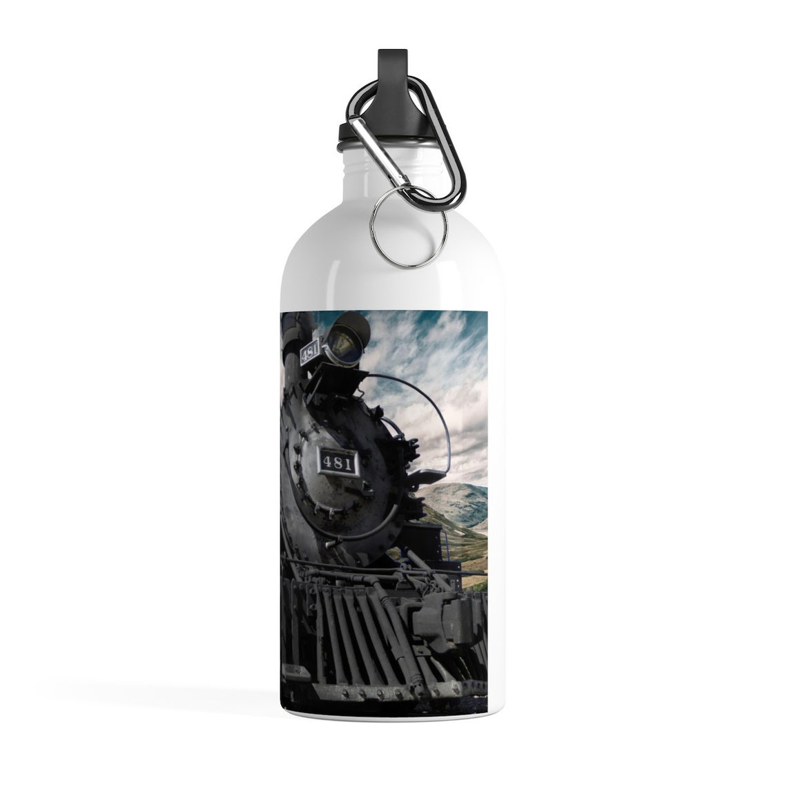 Train Stainless Steel Water Bottle Locomotive Boys Men Girls Gift Idea ...