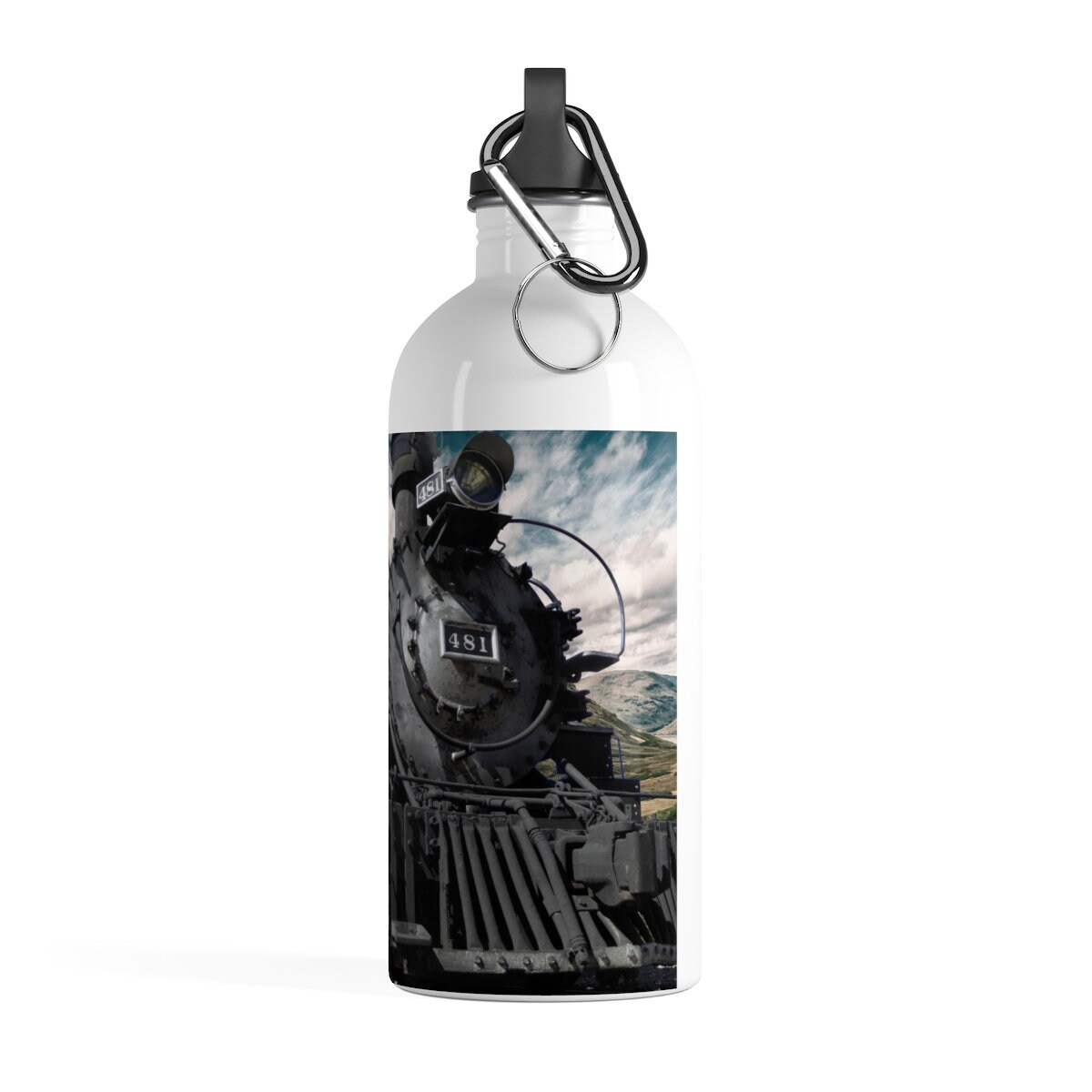 Train Stainless Steel Water Bottle Locomotive Boys Men Girls Gift Idea ...