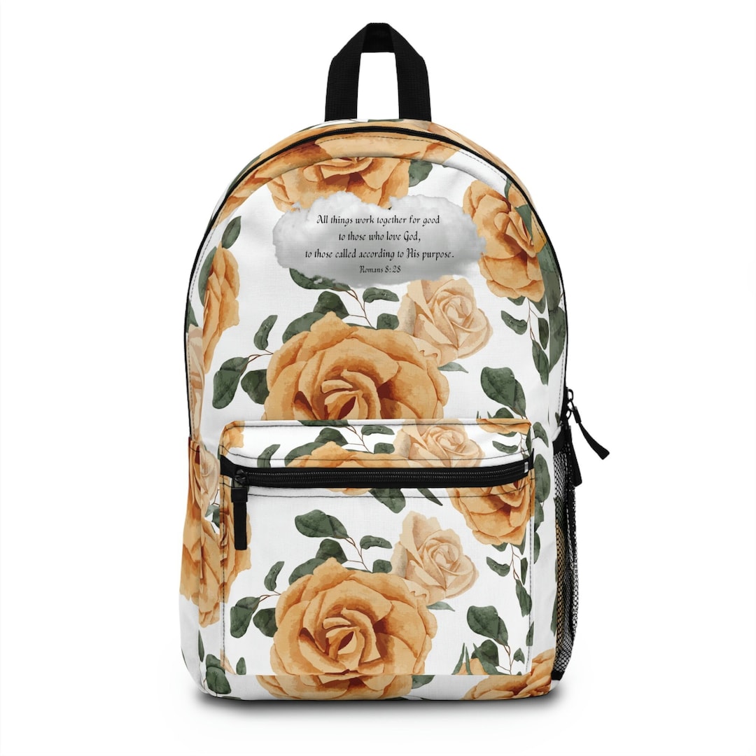 Bible Verse Backpack, Christian Backpack, Scripture, Book Bag ...
