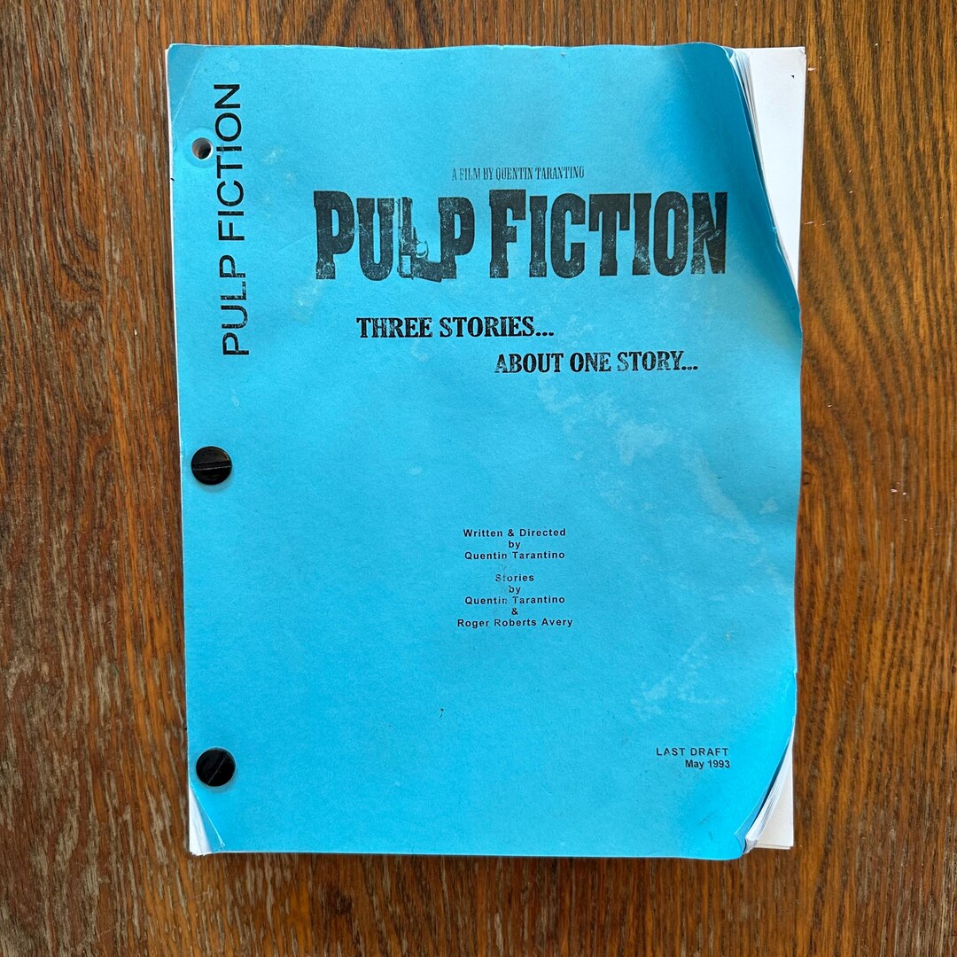 Pulp Fiction Last Draft May 1993 Film Script Quentin Tarantino GOOD ...