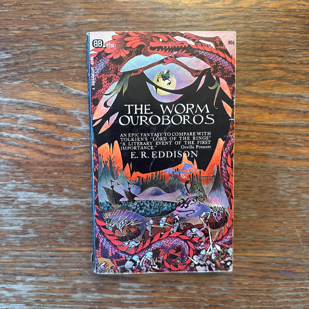 The Worm Ouroboros by E.R. Eddison 1967 Occult Fantasy Paperback 1st ...