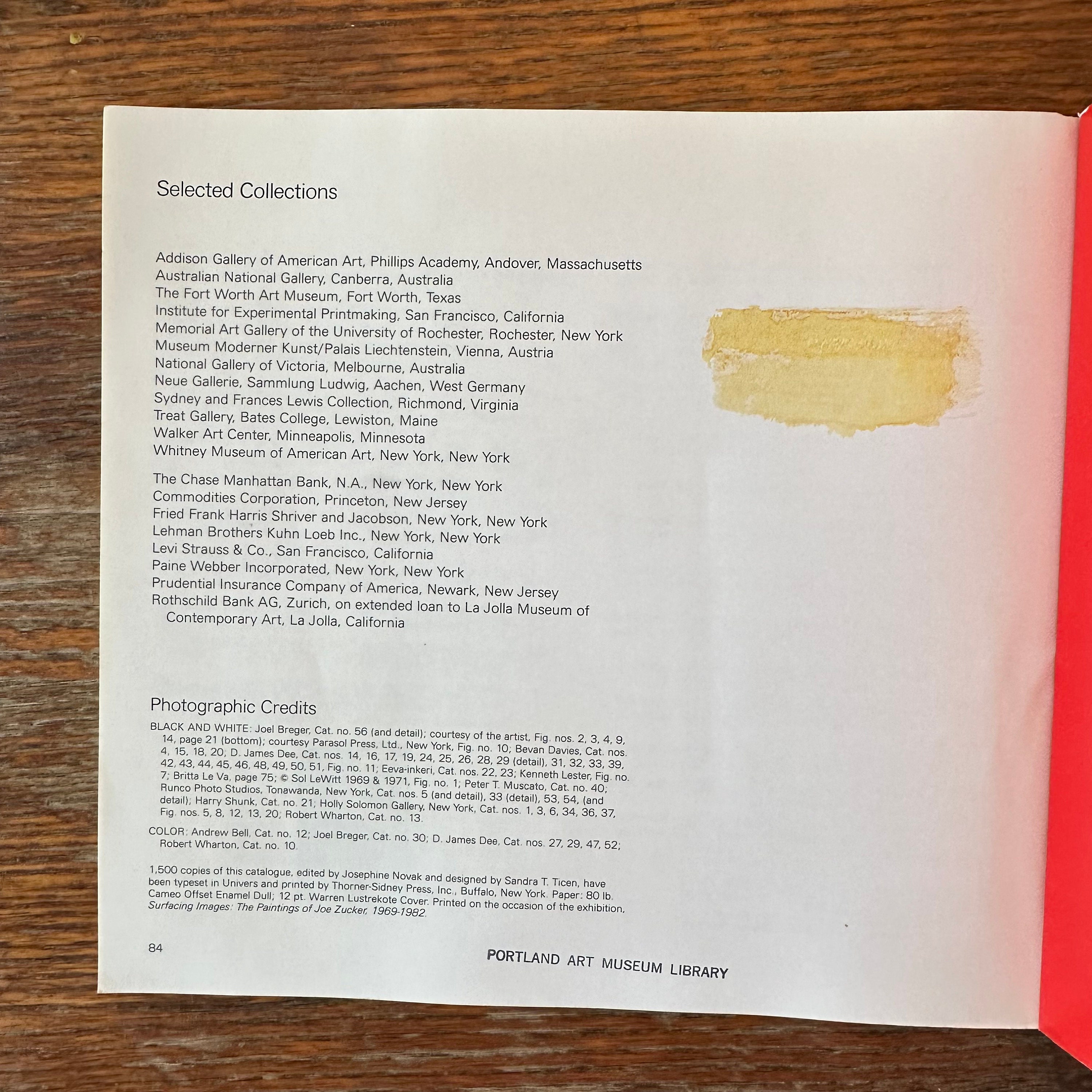 Surfacing Images the Paintings of Joe Zucker by Susan Krane 1982 Art ...
