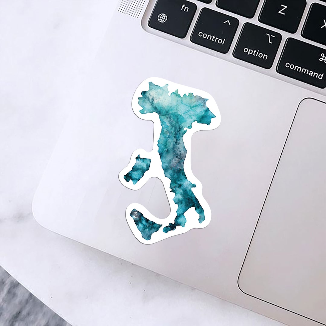 Watercolour Map of Italy Vinyl Sticker | Phone Sticker Accessories ...