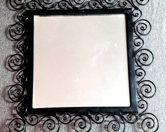 Wrought Iron Mirror - Etsy