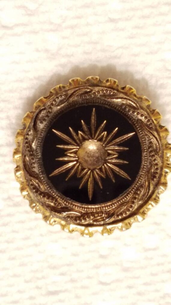 Antique Estate jewelry SPHINX company earrings black … - Gem