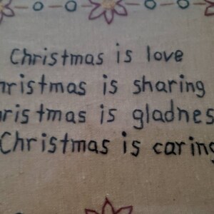 Christmas Poems Vintage Framed Needlework Christmas Wall - Etsy