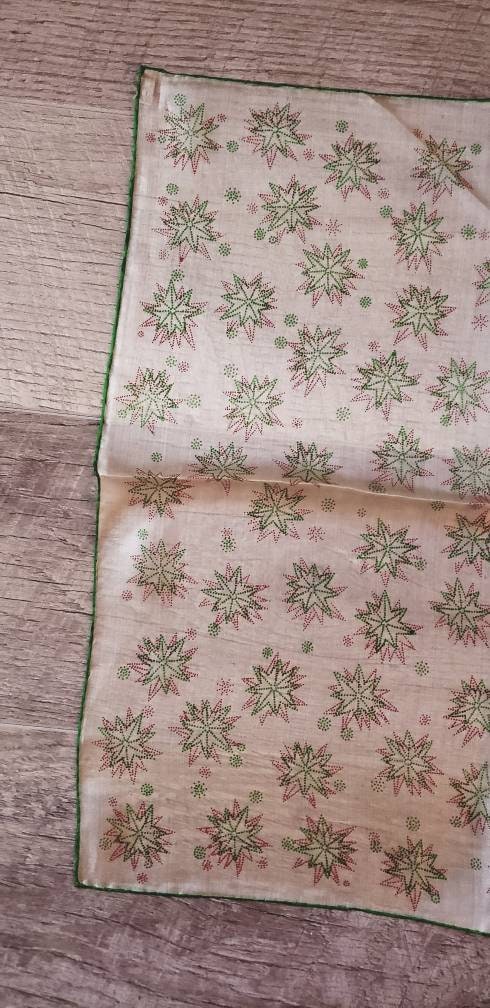 Vintage Pure Silk Handkerchief Scarf | Etsy