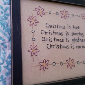 Christmas Poems Vintage Framed Needlework Christmas Wall - Etsy