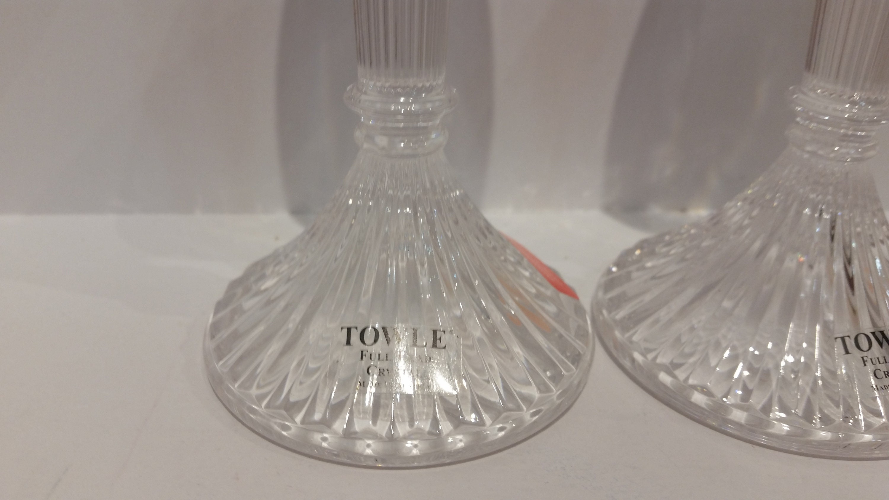 Towle Full Lead Crystal Candlesticks | Etsy