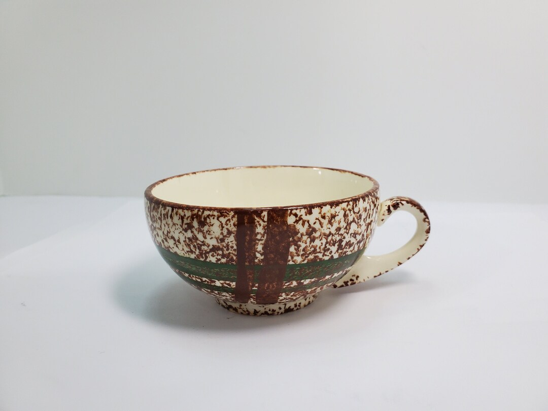 Blue Ridge Rustic Plaid Teacup, USA - Etsy